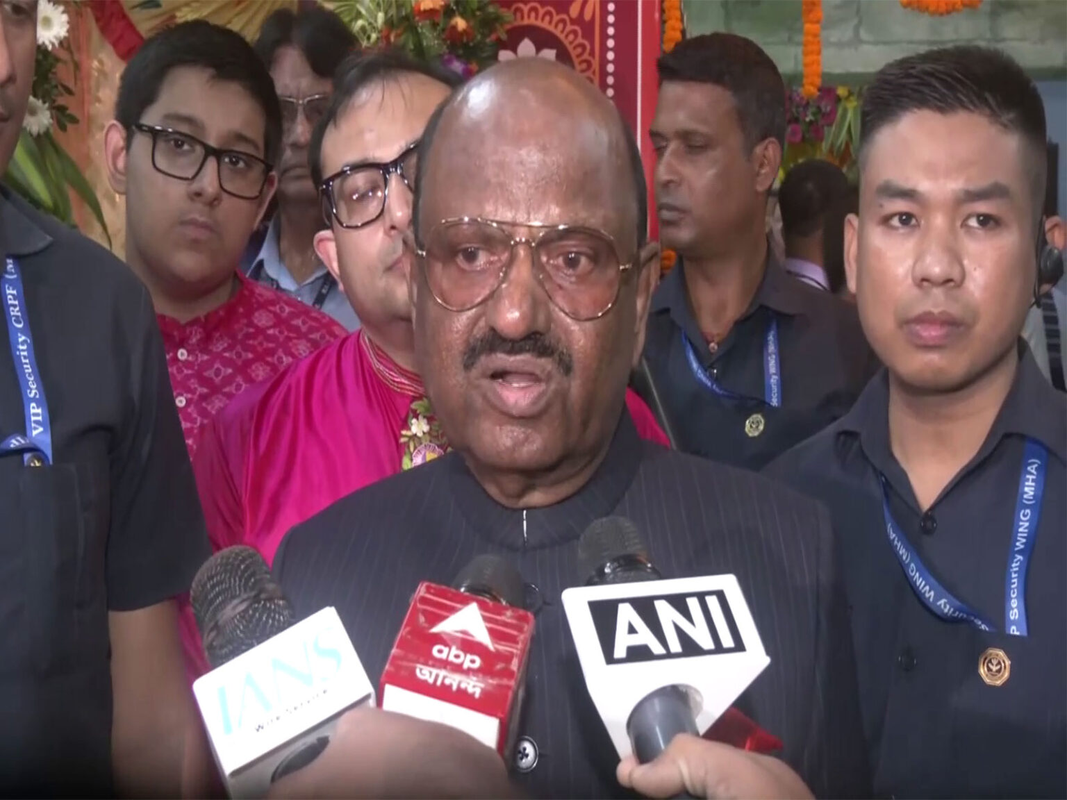 West Bengal Governor C.V. Ananda Bose offers prayers during Durga Puja in South Kolkata - Desi ...