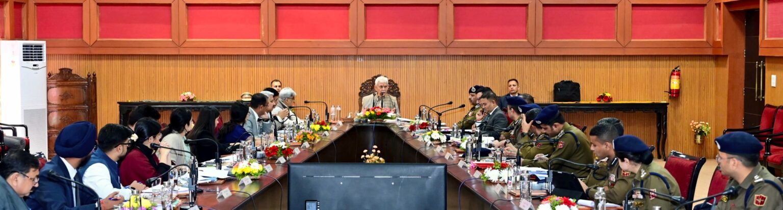J-K Lt Governor chairs high-level meeting to review security situation ...