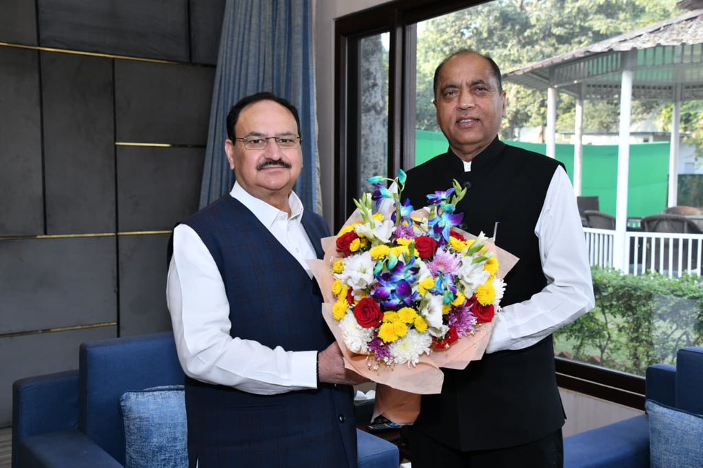 Himachal LoP Jairam Thakur meets Amit Shah, JP Nadda in Delhi – Desi ...